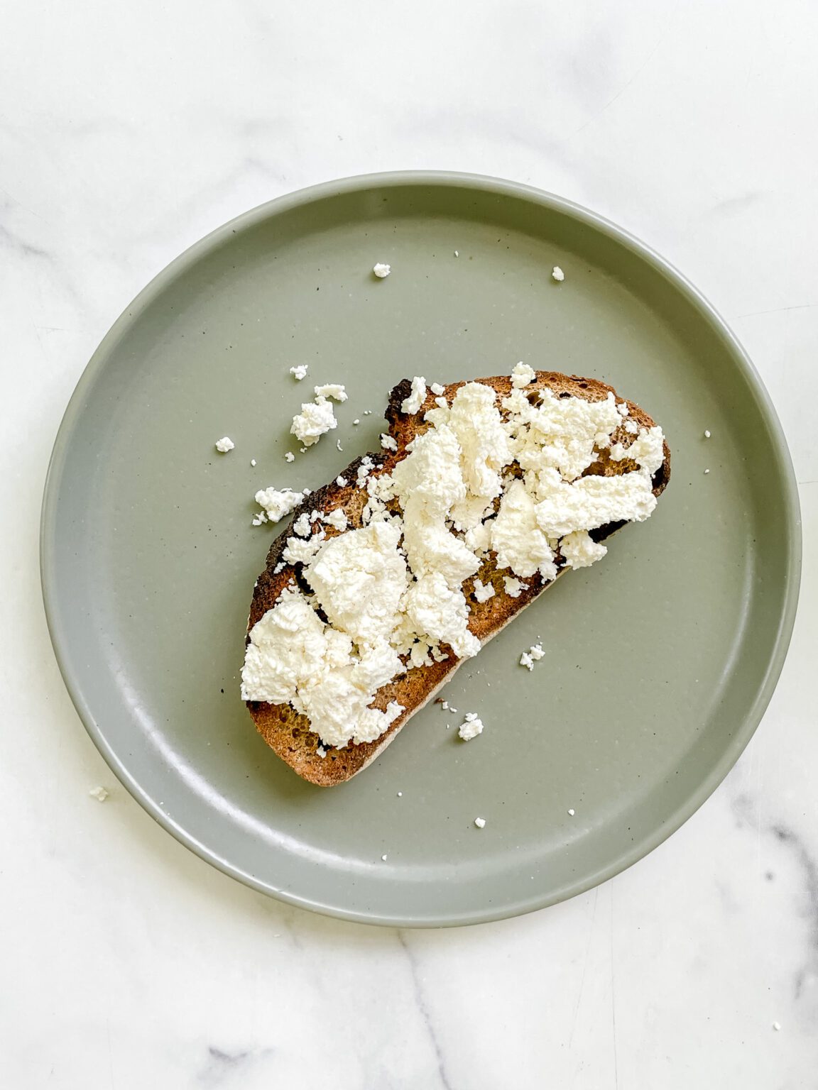 Ricotta Toast with Cucumber Lemon and Lots of Herbs