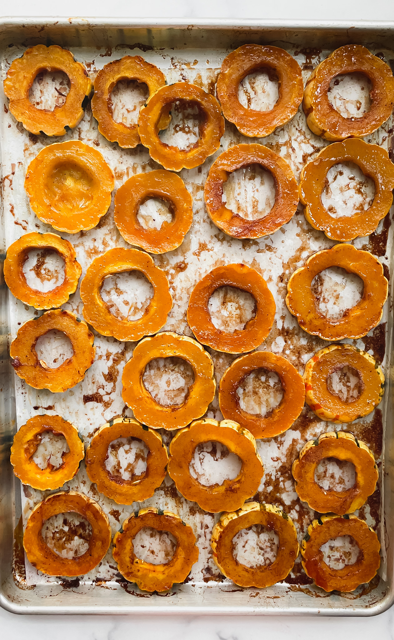 Roasted Delicata Squash with Cinnamon Maple Butter