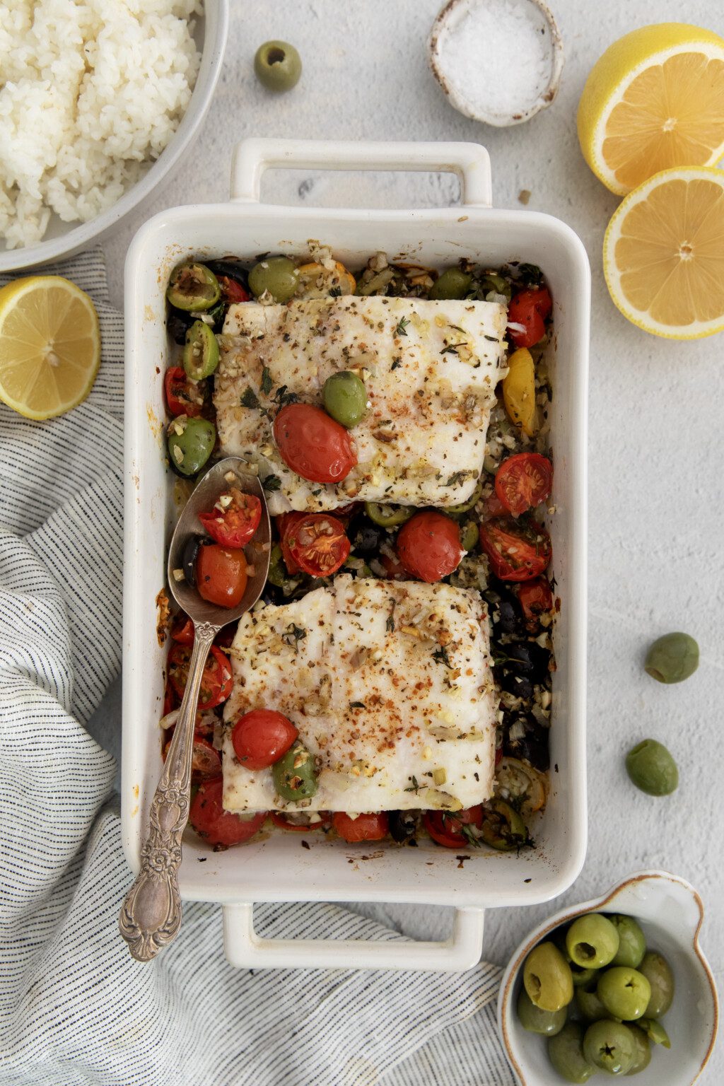 Mediterranean Fish Bake - Kathleen Ashmore