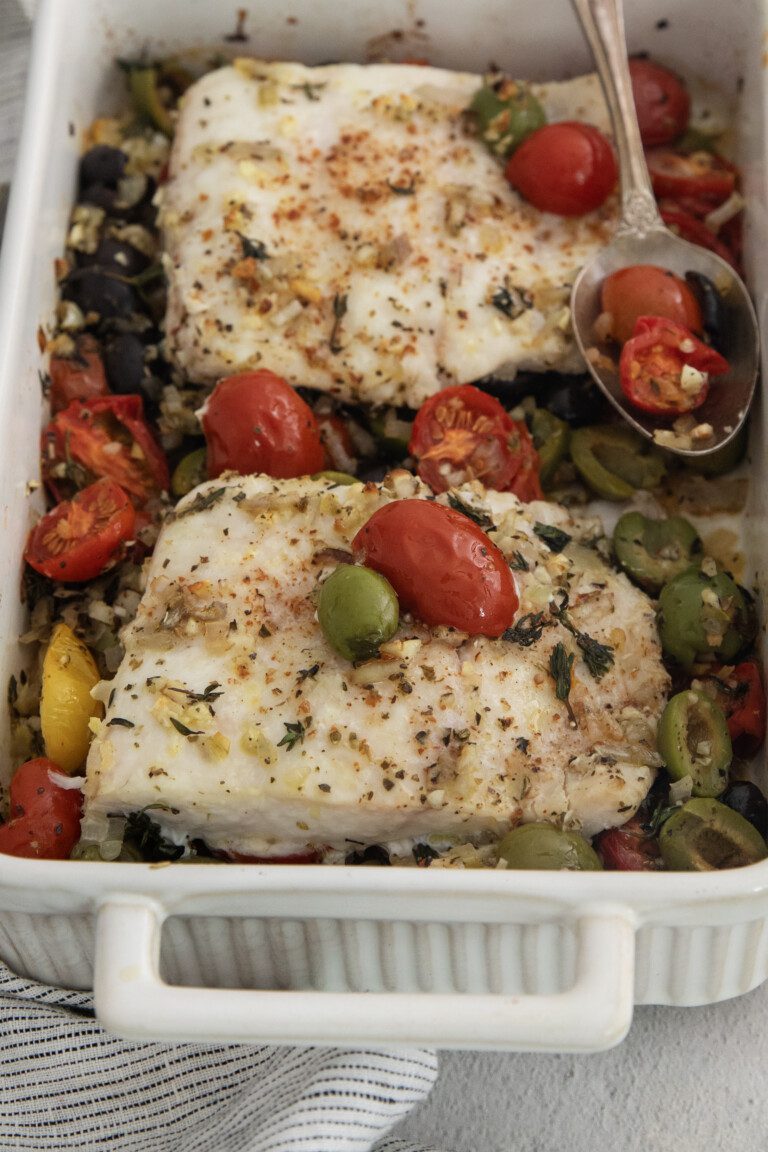 Mediterranean Fish Bake - Kathleen Ashmore