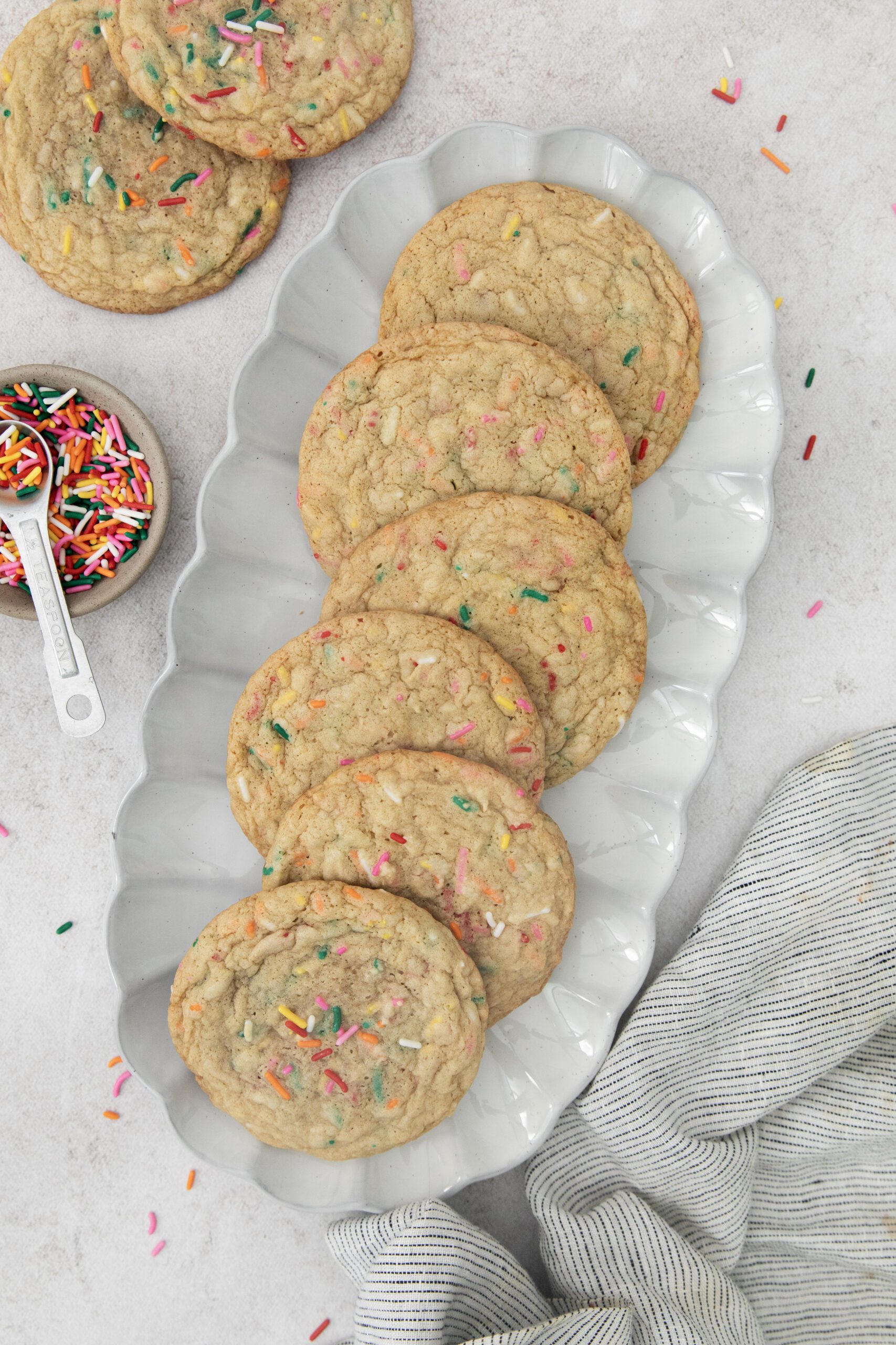 Bakery Style Sprinkle Sugar Cookies - Kathleen Ashmore