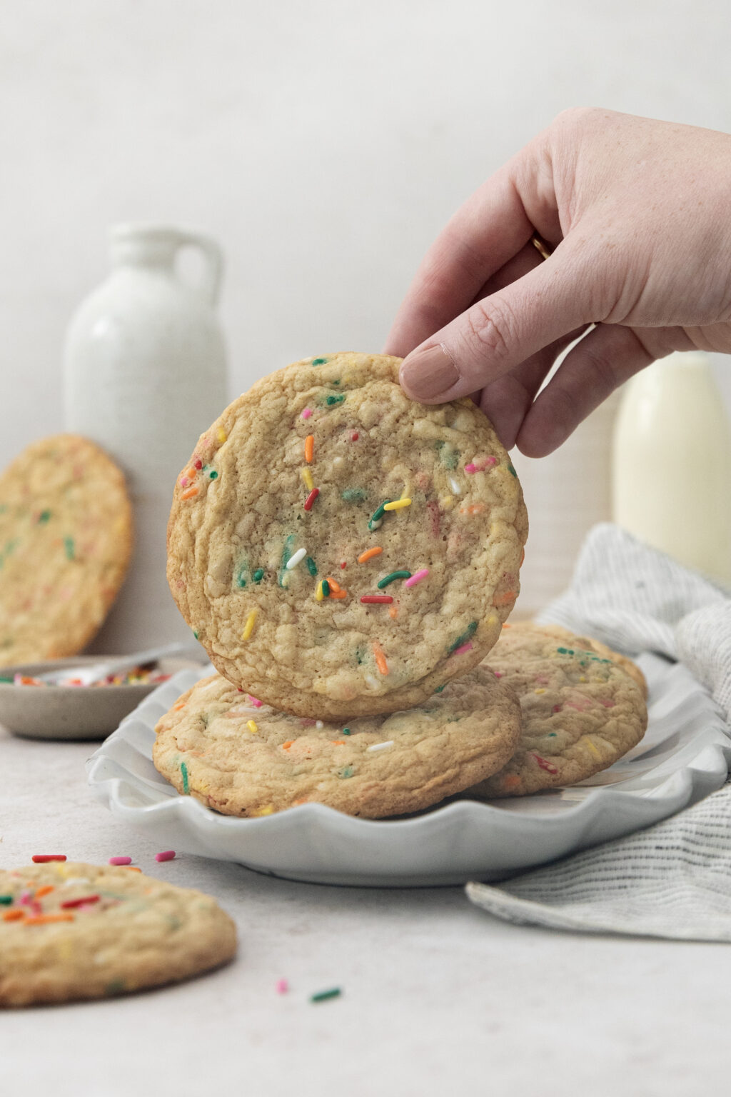 Bakery Style Sprinkle Sugar Cookies - Kathleen Ashmore